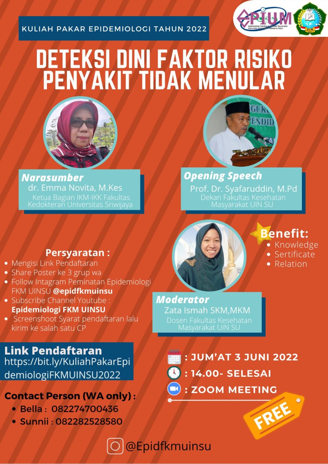 Kuliah Pakar FKM UIN-SU : Deteksi Dini Faktor Risiko Penyakit Tidak Menular - Portal Berita ...